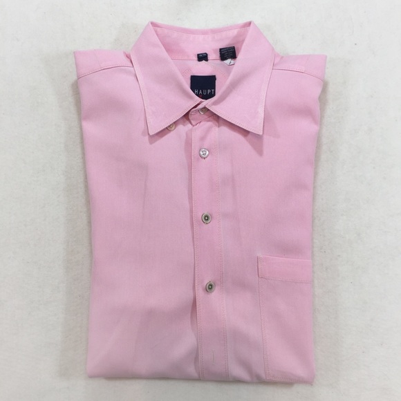 Haupt | Shirts | Mens Pink Work Shirt Haupt Of Germany Size L 65 | Poshmark
